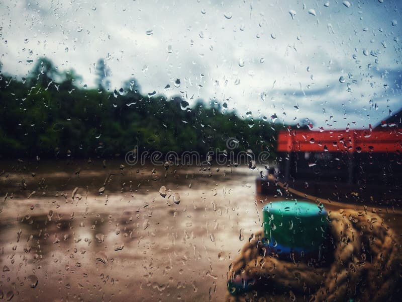 Rain stained glass stock photo. Image of stained, glass - 205927706