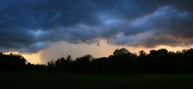 Rain Storm Panorama stock image. Image of panorama, clouds - 1132759