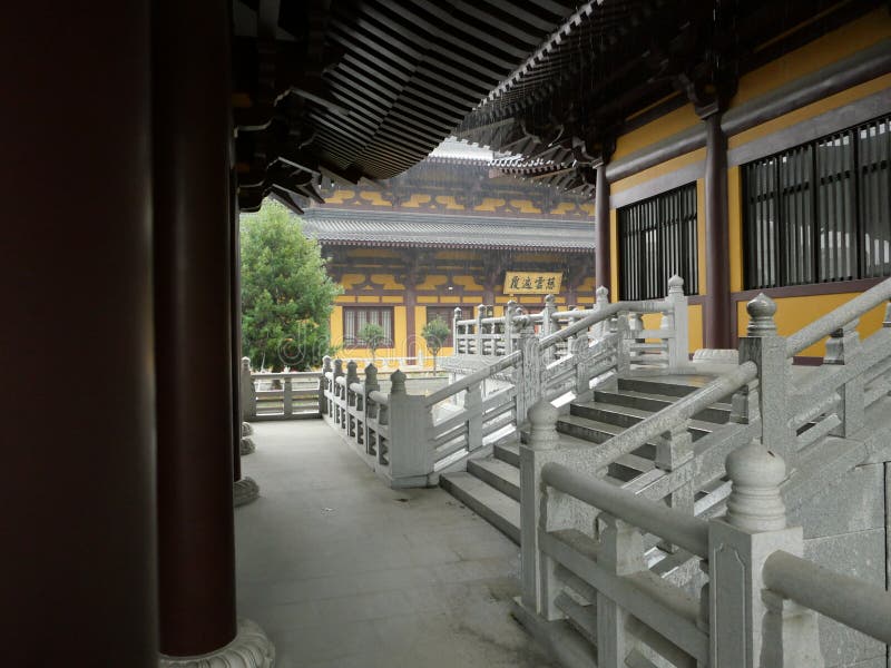 Rain and Strong Wind in the Temple Stock Photo - Image of wind, temple ...