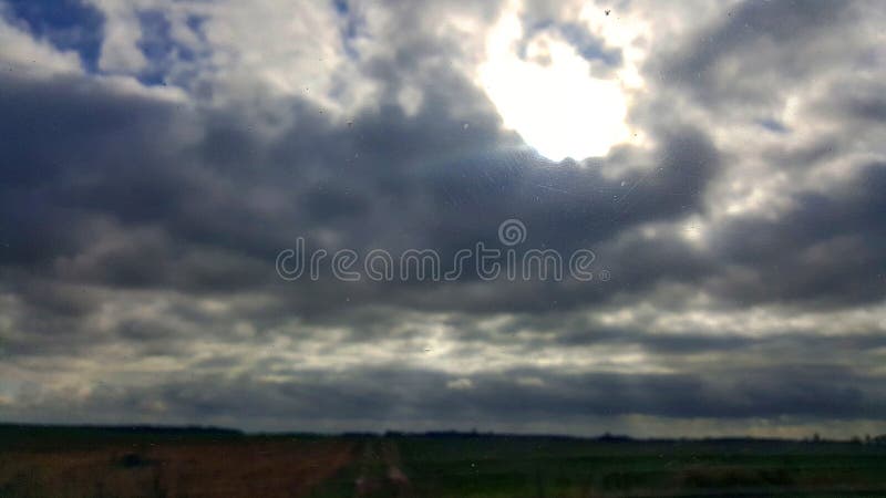Rain Sun Light Day Cold Green Air Road Crazy Stock Photo - Image of ...