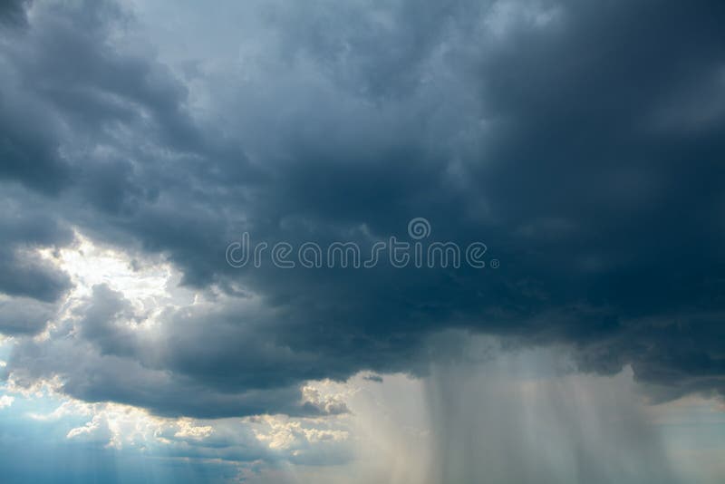 Rain and Sunlight stock image. Image of clouds, dramatic - 189473705