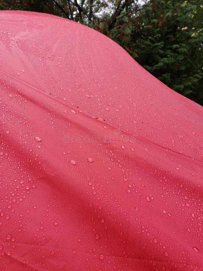 Rain on a tent stock image. Image of morning, tent, running - 129854389