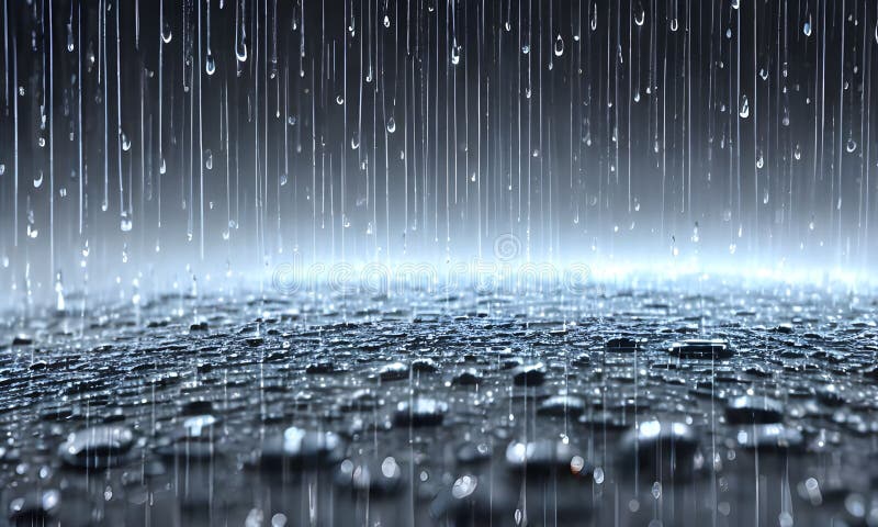Rain Texture, 3d Rendering. Clear Focus. Clear Focus, Generative AI ...