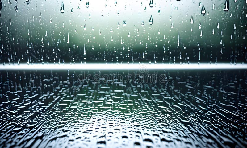 Rain Texture, Rain on Glass. 3d Rendering. Clear Focus, Generative AI ...