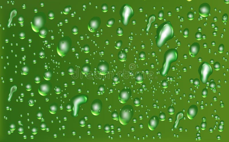 Rain Transparent Drops Flow Down the Glass.Realistic Wet Condensation ...