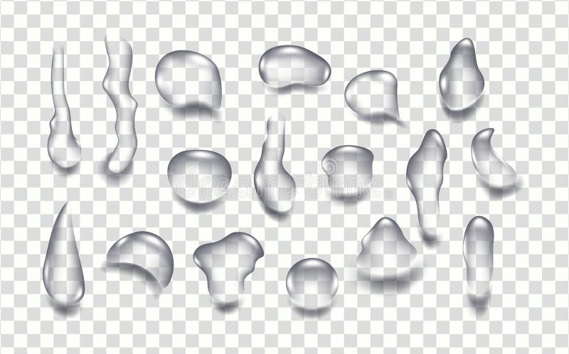 Rain Transparent Drops Flow Down the Glass.Realistic Wet Condensation ...