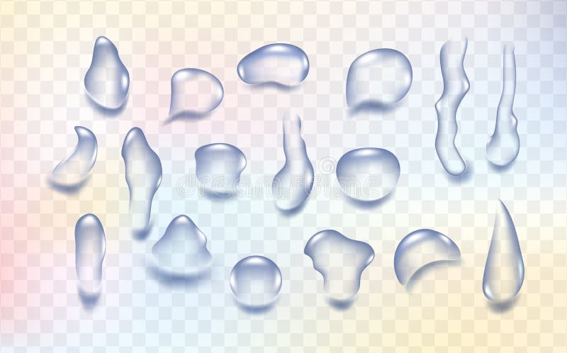 Rain Transparent Drops Flow Down the Glass.Realistic Wet Condensation ...