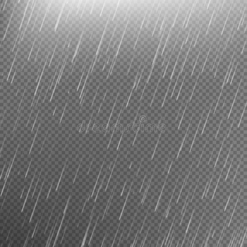 Rain Transparent Template Background. EPS 10 Stock Vector ...