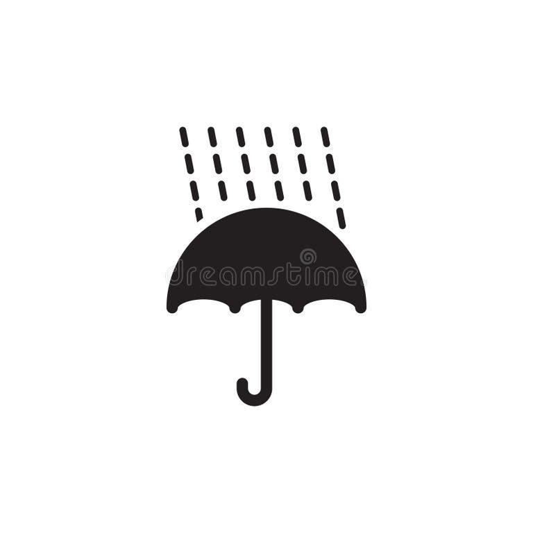 Rain Umbrella Icon stock illustration. Illustration of xhdhd - 393212124