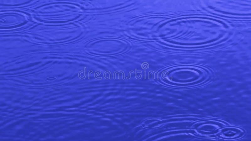Rain Water Background Rainning Ripples Cycles Weather Stock Footage ...