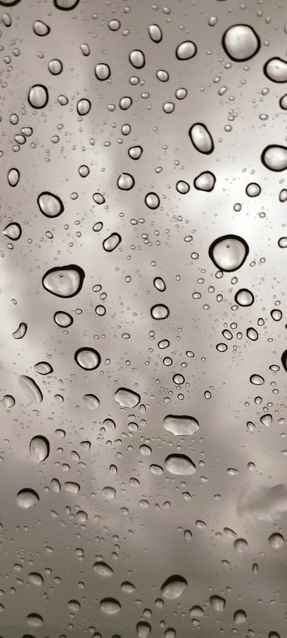 Rain Water Dripping on the Mirror during the Day Stock Photo - Image of ...
