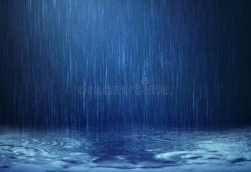 Rain Water Drop Falling To the Floor in Rainy Season Stock Photo ...