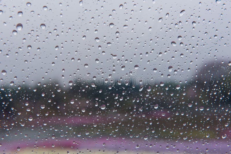 Rain Water Drops Bubbles Wet for Background Stock Image - Image of ...