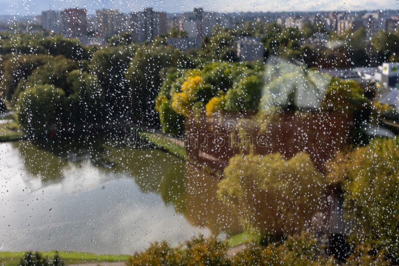 Rain Water Drops on a Glass Surface Background, Abstract Backdrop Stock ...