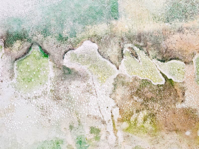 Rain Water Leaks on the Ceiling Causing Damage. a Patch of Dispersed ...