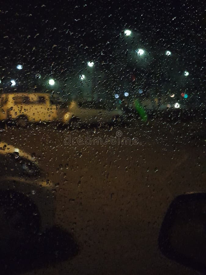 Rain Water Night Deep Lights Stock Image - Image of night, lights ...