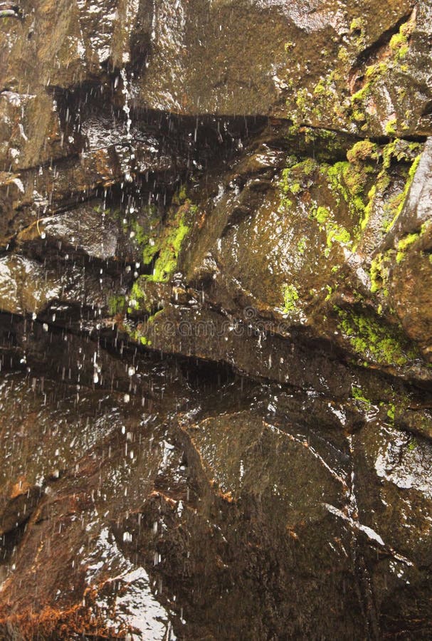 Water with Rock Nature Photo with Long Exposure Fog Effect Abstract ...