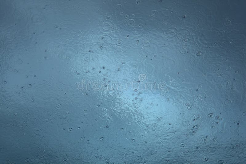 Rain on the Water Seen from Below the Surface Stock Photo - Image of ...