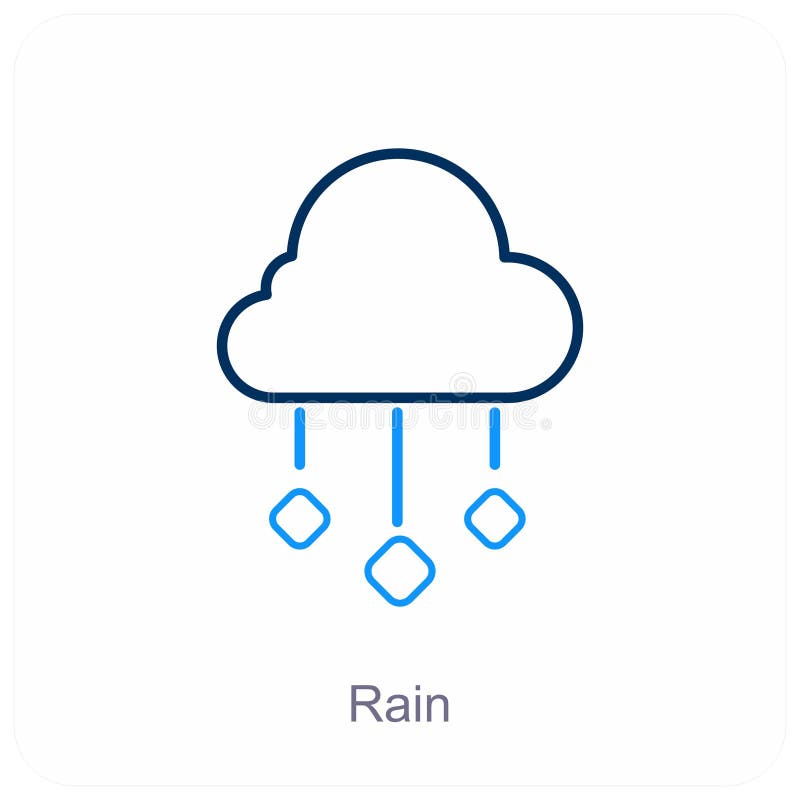 Rain and Weather Icon Concept Stock Vector - Illustration of weather ...