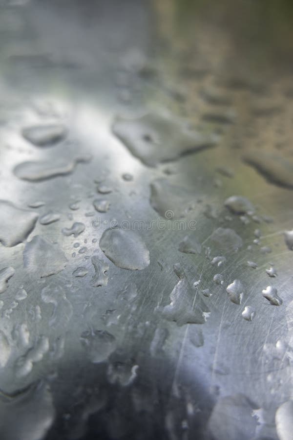 Rain wet metal stock photo. Image of nature, textured - 319052514
