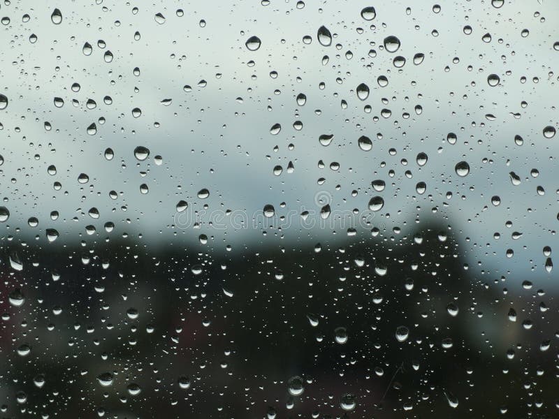 Rain on the Window Very Beatiful Stock Image - Image of window, weather ...