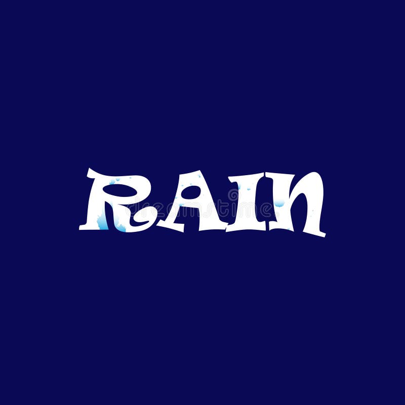 Rain Wordmark Stock Illustrations – 2 Rain Wordmark Stock Illustrations ...