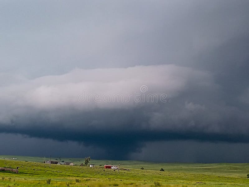 Rain-Wrapped Tornado in Colorado Stock Photo - Image of disaster, plain ...