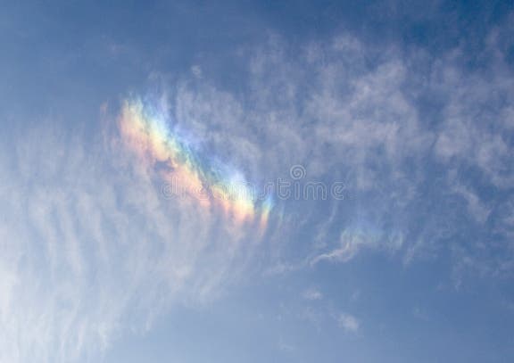 Rainbow stock photo. Image of morning, cirrus, trail - 12538768