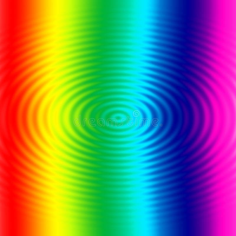 Rainbow ripple reflect stock illustration. Illustration of neon - 5949782