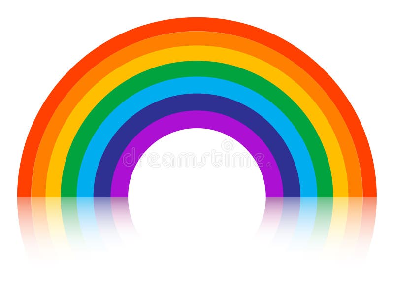 Rainbow stock vector. Illustration of artistic, curl - 13306550