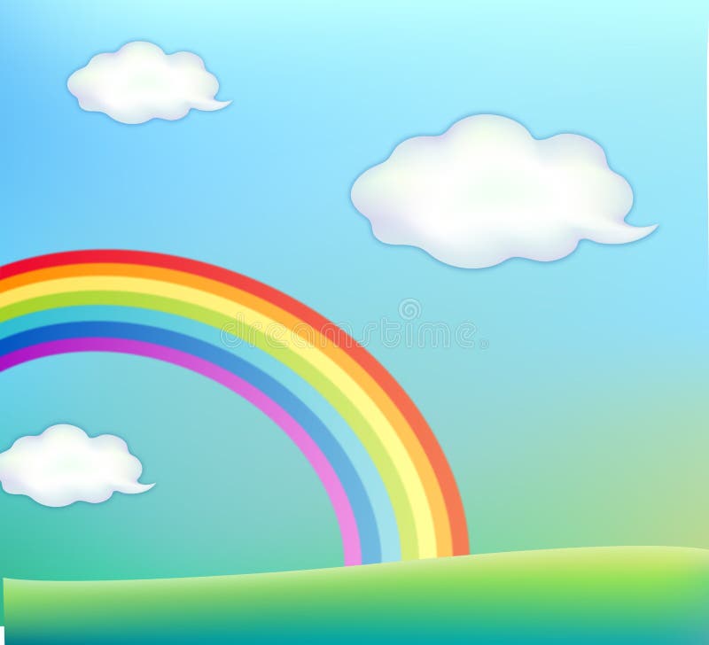 Rainbow background stock vector. Illustration of outdoor - 16000014