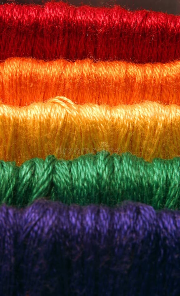 Rainbow stock photo. Image of strands, blue, green, textiles - 185138