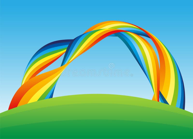 Beautiful Abstract Rainbow. Stock Vector - Illustration of graphic ...