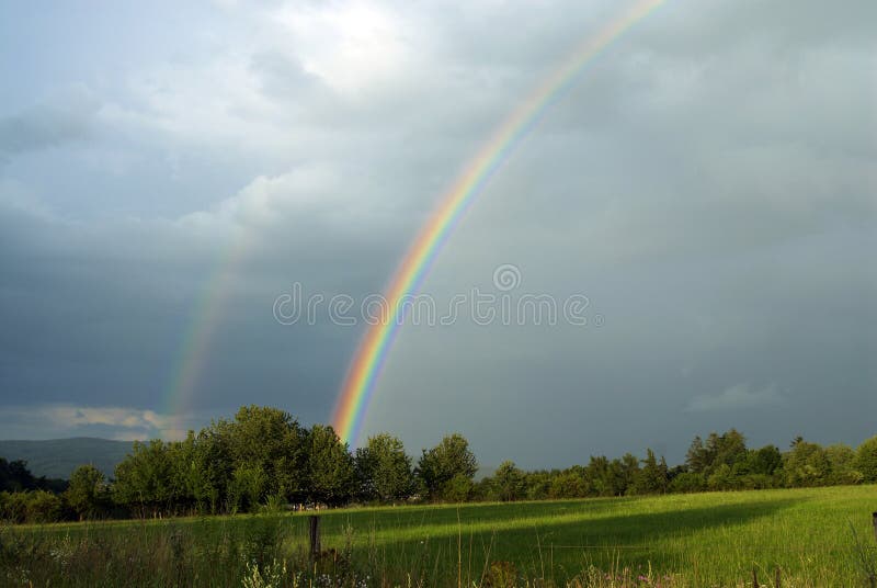 Rainbow stock image. Image of nature, summer, rainbow - 26137003
