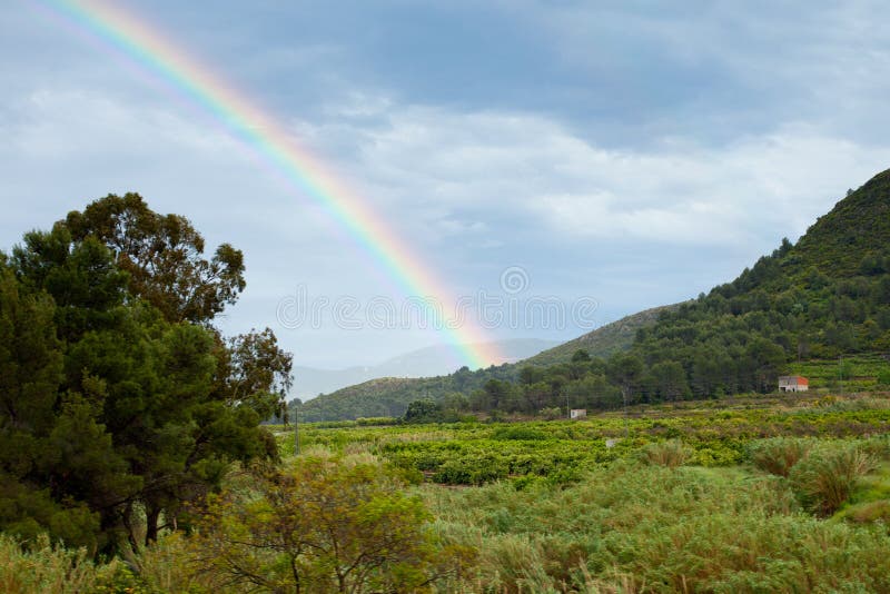 Rainbow stock photo. Image of april, tropical, spring - 27494504