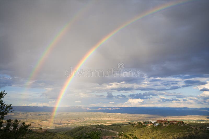 Complete Rainbow stock photo. Image of rainbow, mountain - 25020716