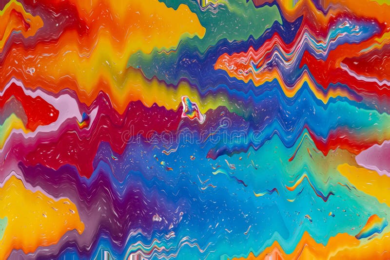 Rainbow Abstract Background, Bright Psychedelic Pattern Stock Photo ...