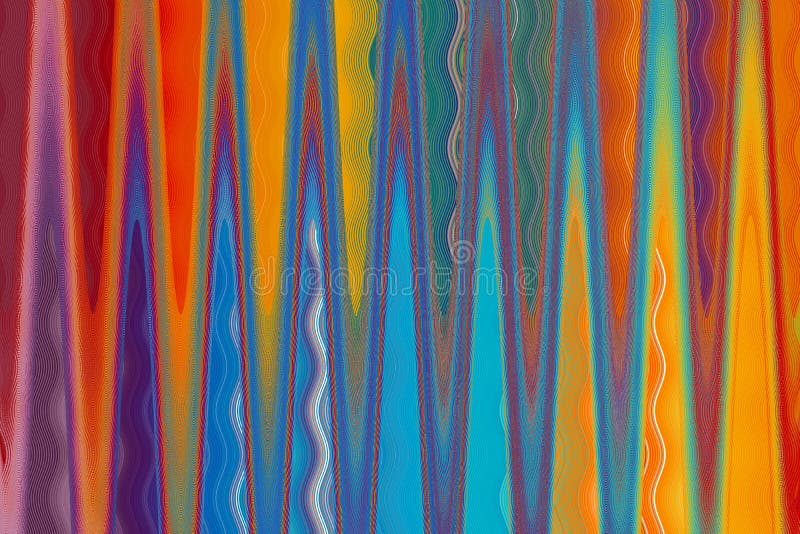 Rainbow Abstract Background, Psychedelic Pattern. Beautiful Zigzags ...