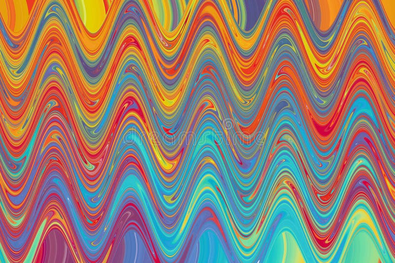 Rainbow Abstract Background and Psychedelic Pattern. Fantasy Colorful ...