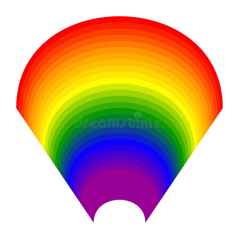 Rainbow Abstract Design Element, Icon Stock Vector - Illustration of ...