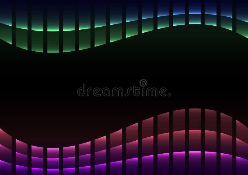 Rainbow Abstract Pixel Curve Background Stock Vector - Illustration of ...