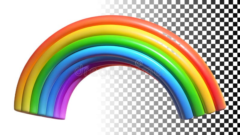 Rainbow Arch, Colorful Spectrum Bridge Design Element Png Transparent ...