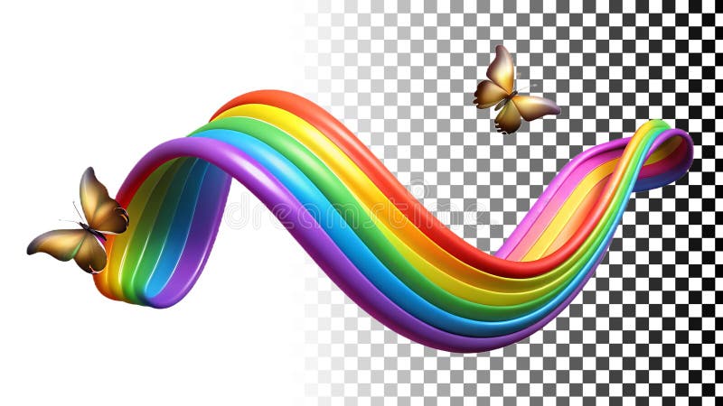 Rainbow Arch, Colorful Spectrum Bridge Design Element Png Transparent ...