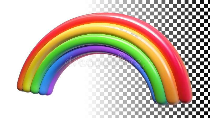 Rainbow Arch Curve, Soft Gradient for Pride and Gentle Themed Designs ...