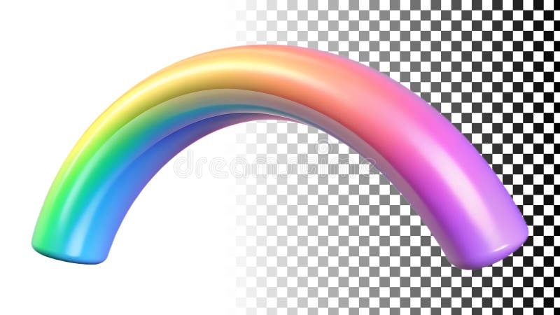 Rainbow Arch with Soft Colors, Pastel Gradient, Gentle Weather, Calm ...