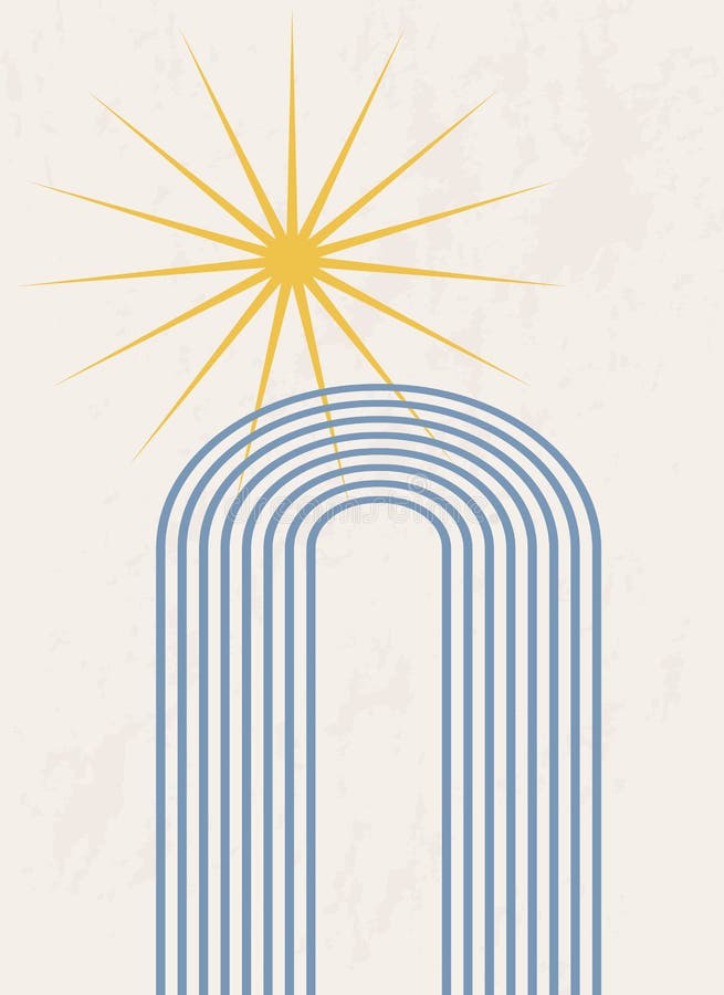 Rainbow Arch and Sunrise. a Symbol of Peace, Harmony and Freedom ...