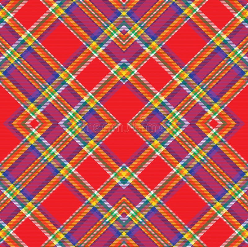 Rainbow Argyle Plaid Tartan Textured Seamless Pattern Design Stock ...