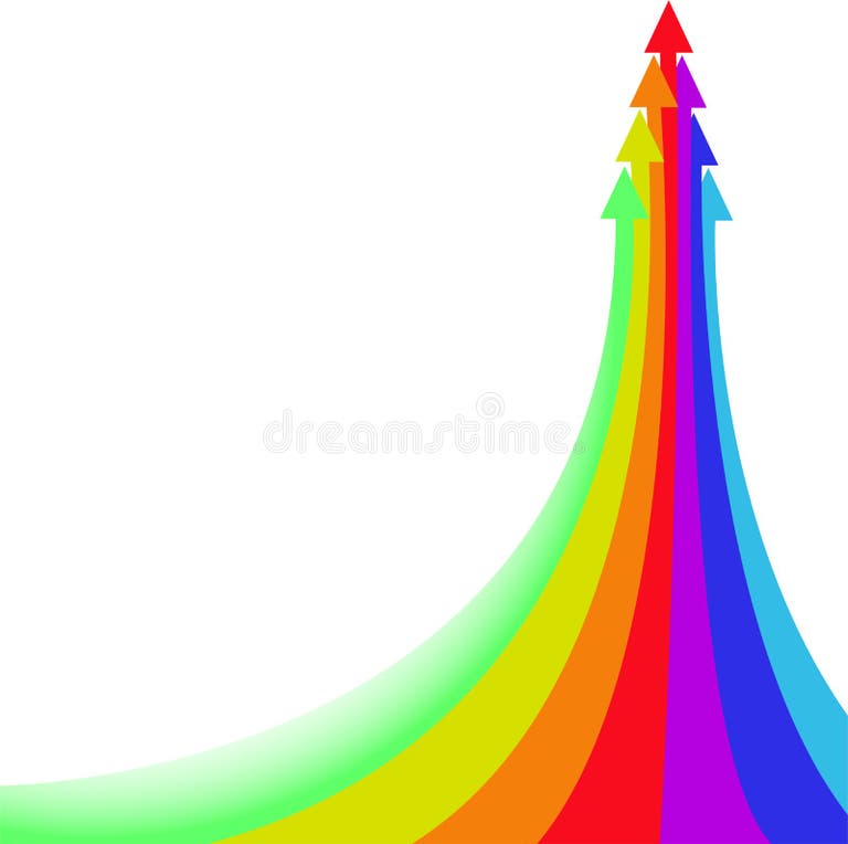 Rainbow Arrow Line Stock Illustrations – 4,444 Rainbow Arrow Line Stock ...