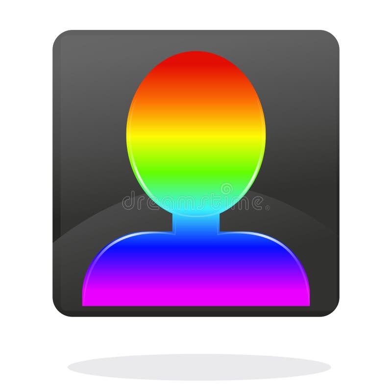 Rainbow Avatar vector stock vector. Illustration of anonymous - 98832594