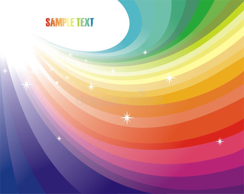 Rainbow background stock vector. Illustration of glow - 10299378